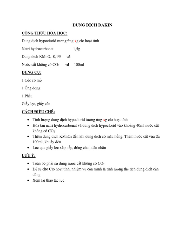 DUNG DỊCH DAKIN | PDF