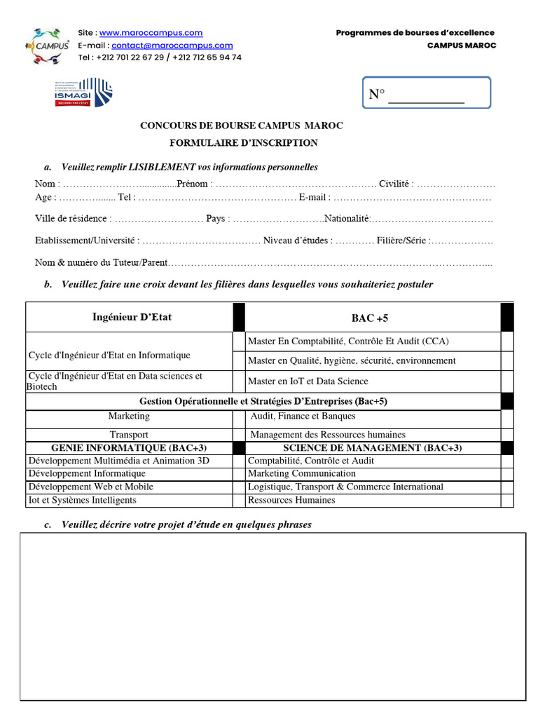 Ismagi - Concours de Bourse Campus | PDF | Business | Économie