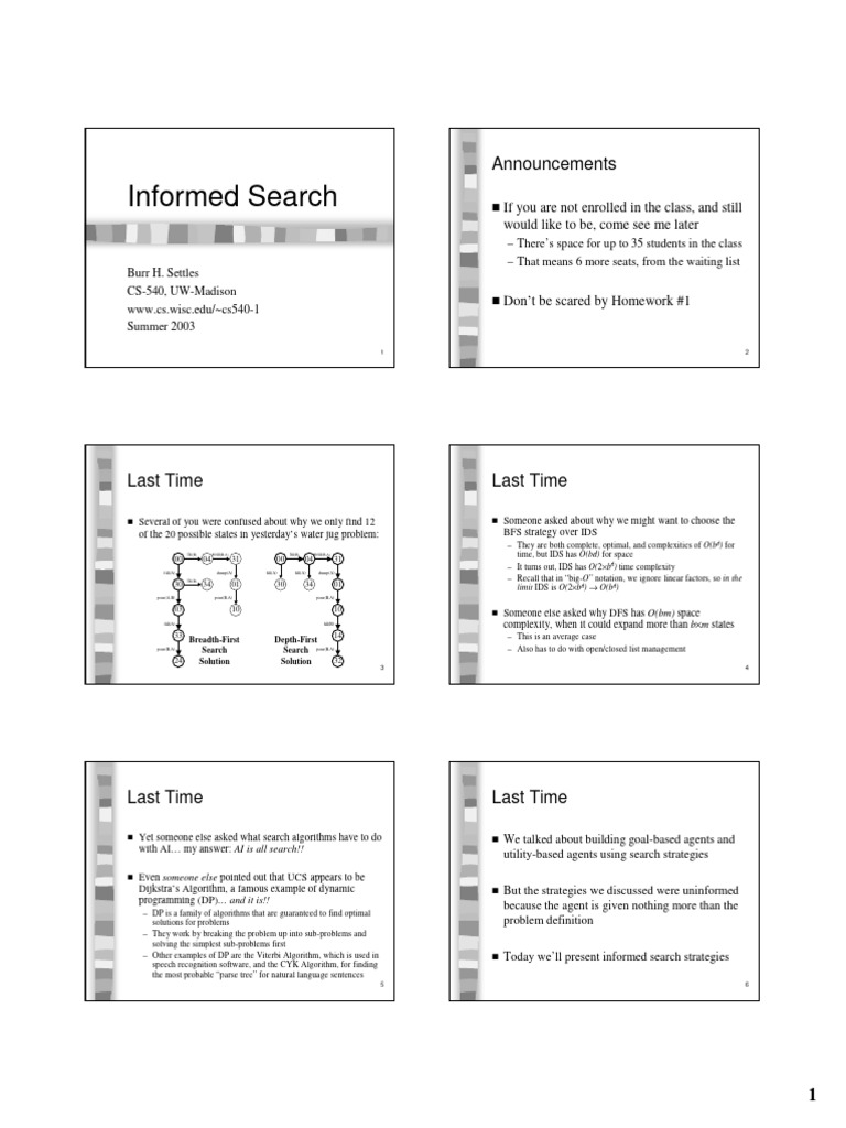 04 Informed Search | PDF | Applied Mathematics | Computational Science