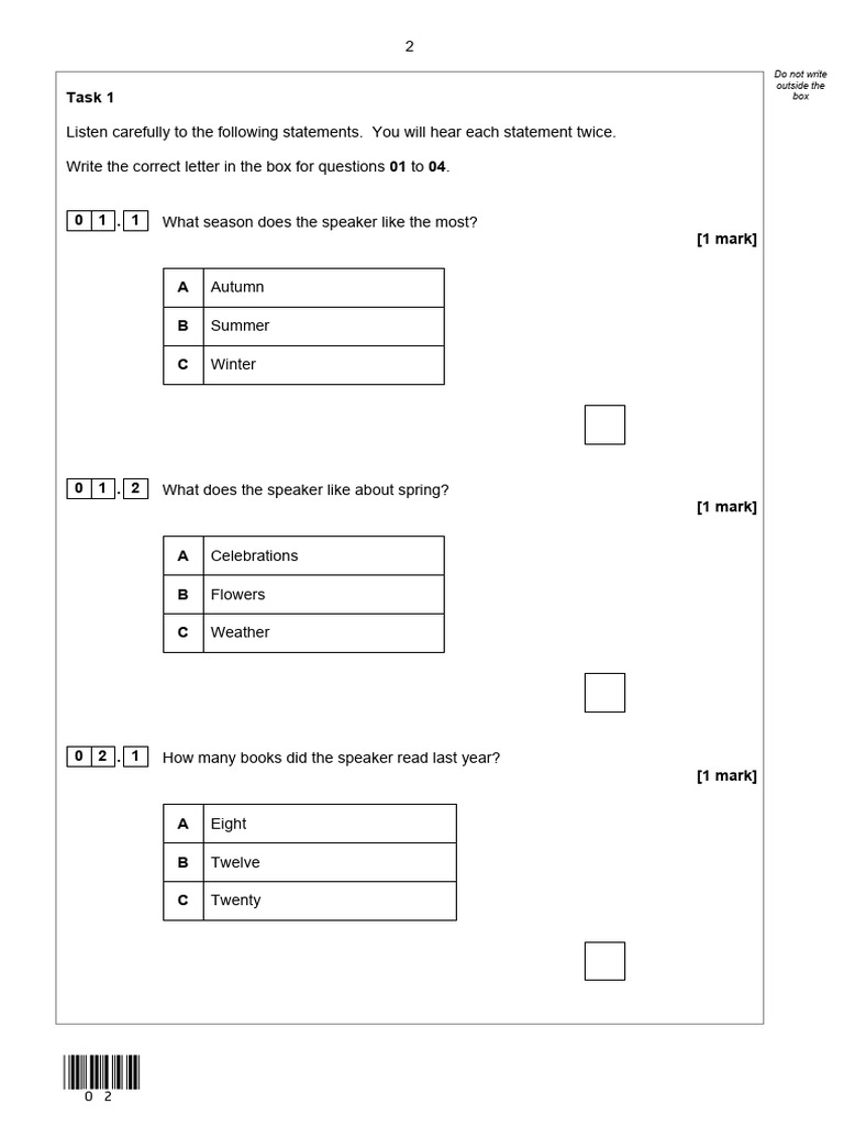 Task 1: Do Not Write Outside The Box | PDF | Human Communication