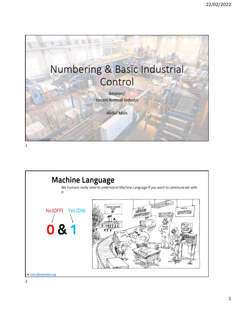 Sesi 2 - Numbering and Basic Industrial Control | PDF | Switch | Electronics