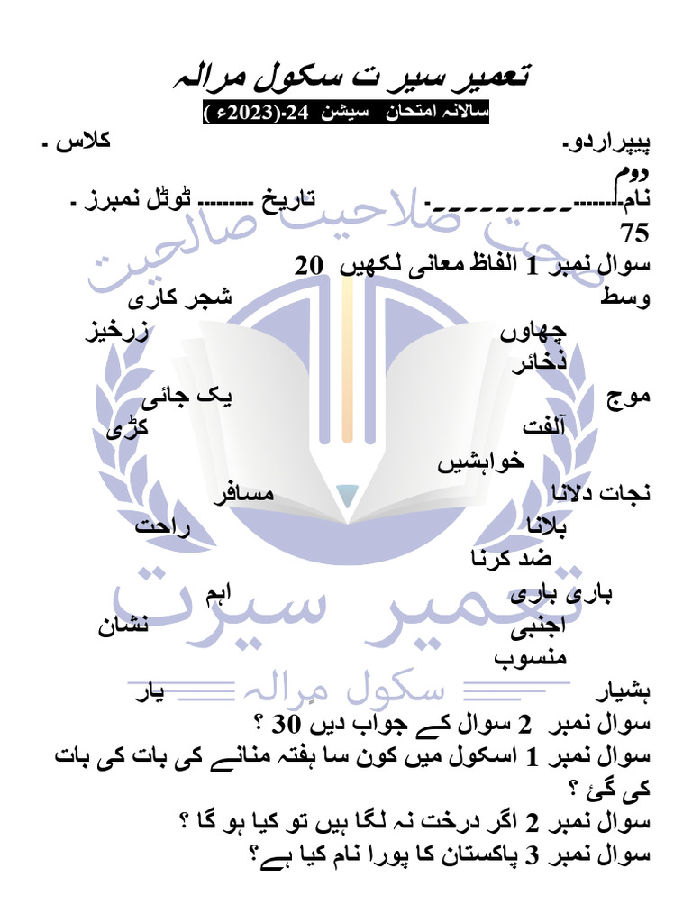 Urdu Format | PDF