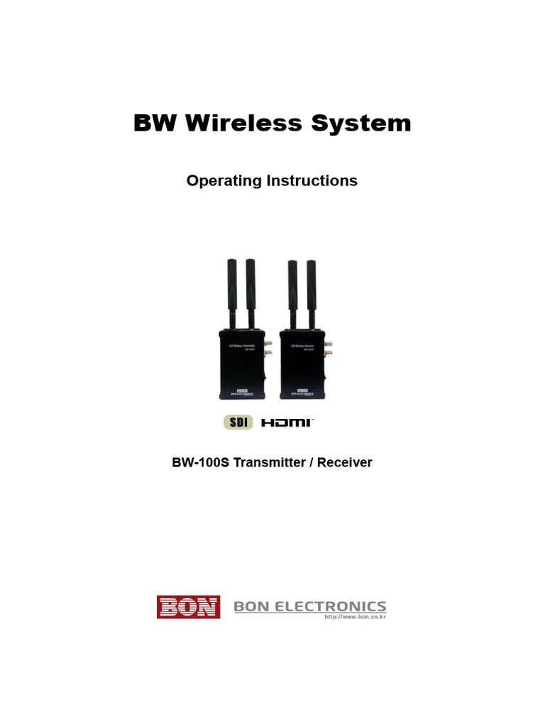 BON BW 100s | PDF | Hdmi | Usb