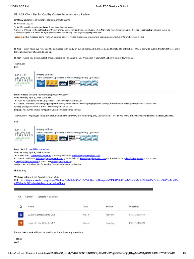 APG For QC Independence Review | PDF