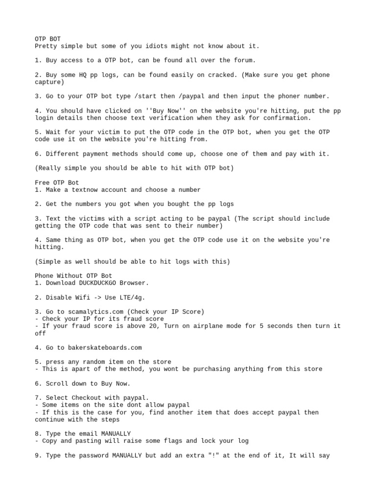 How To Hit PP Logs | PDF | Pay Pal | Password