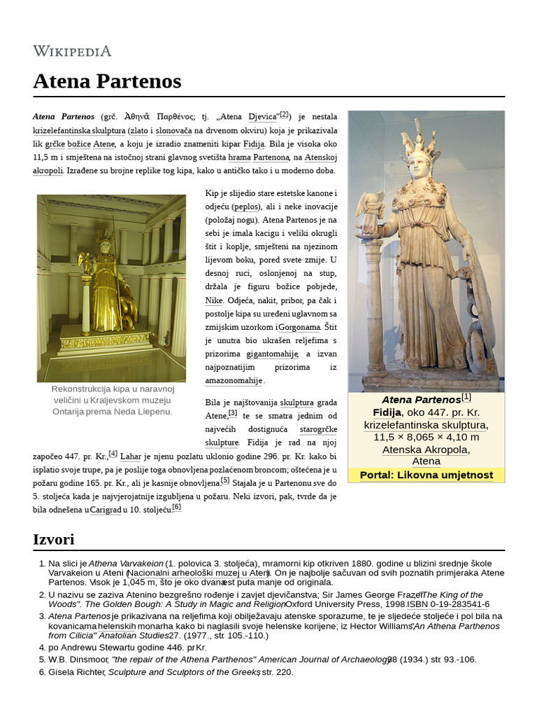 Atena Partenos | PDF
