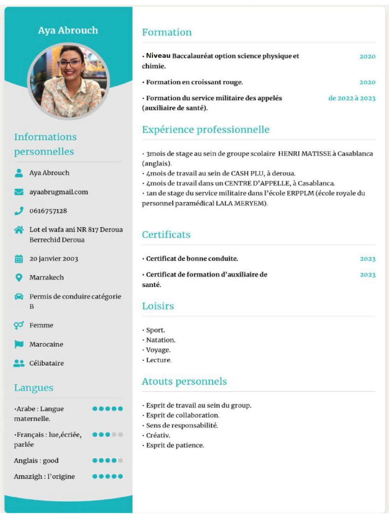 Aya CV 2023 | PDF