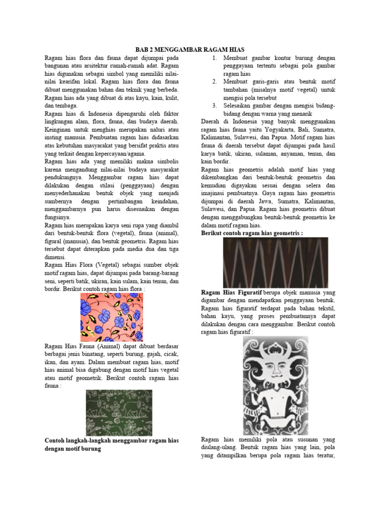 Bab 2 Menggambar Ragam Hias | PDF