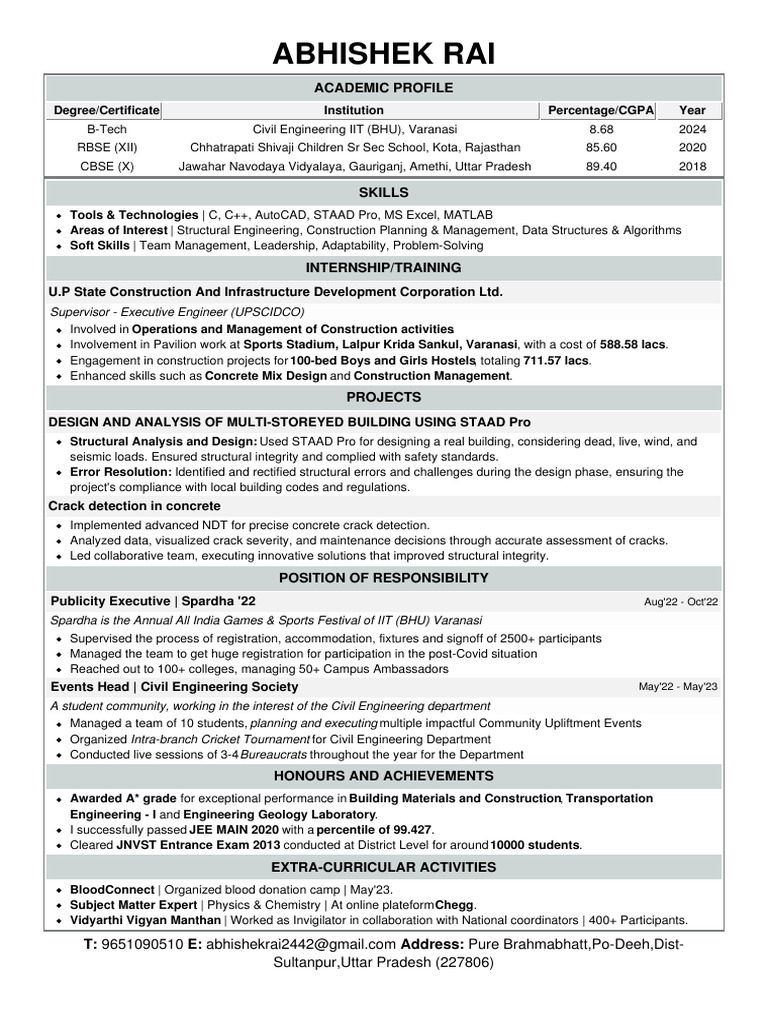 Abhishek Rai Core Final-1 | Download Free PDF | Engineering