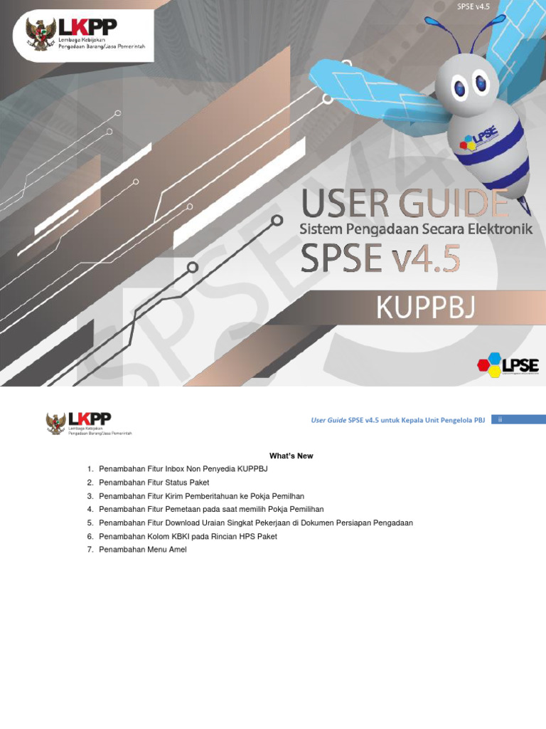 User Guide SPSE v4.5 KUPPBJ (Agustus 2023) | PDF | Komputer
