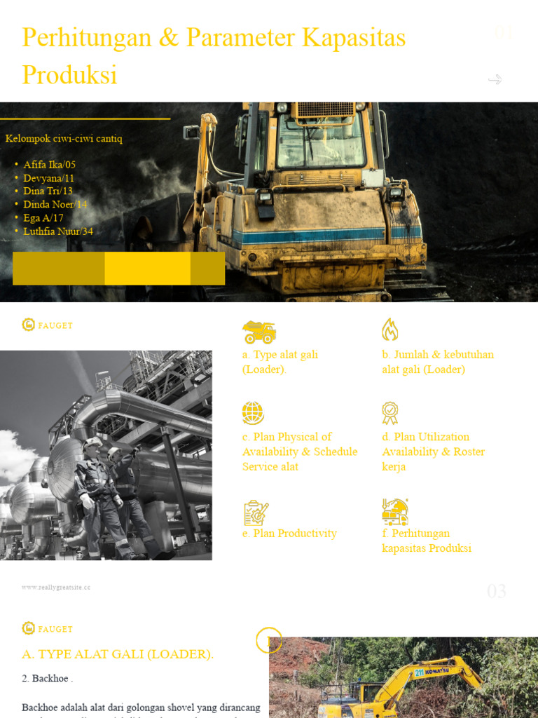 Perhitungan Parameter Kapasitas Produksi | PDF