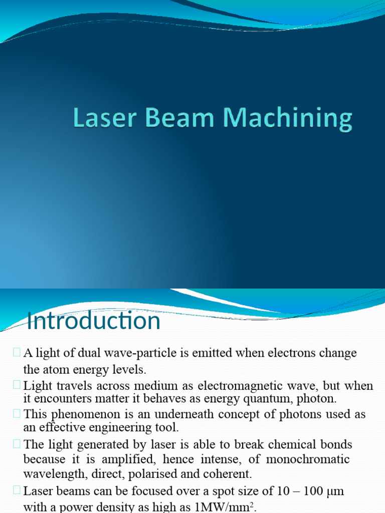 Unit-4 LBM & EBM | PDF | Laser | Cathode
