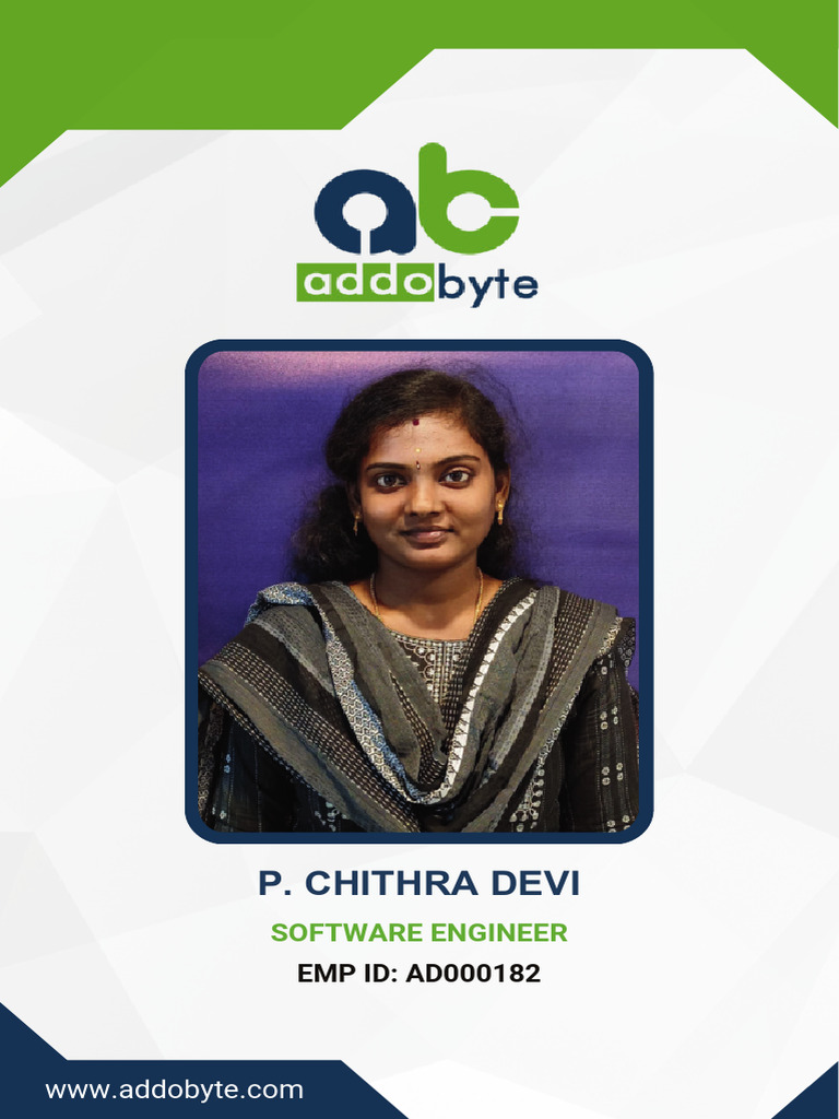 Addobyte Employee ID Card Guidelines | PDF