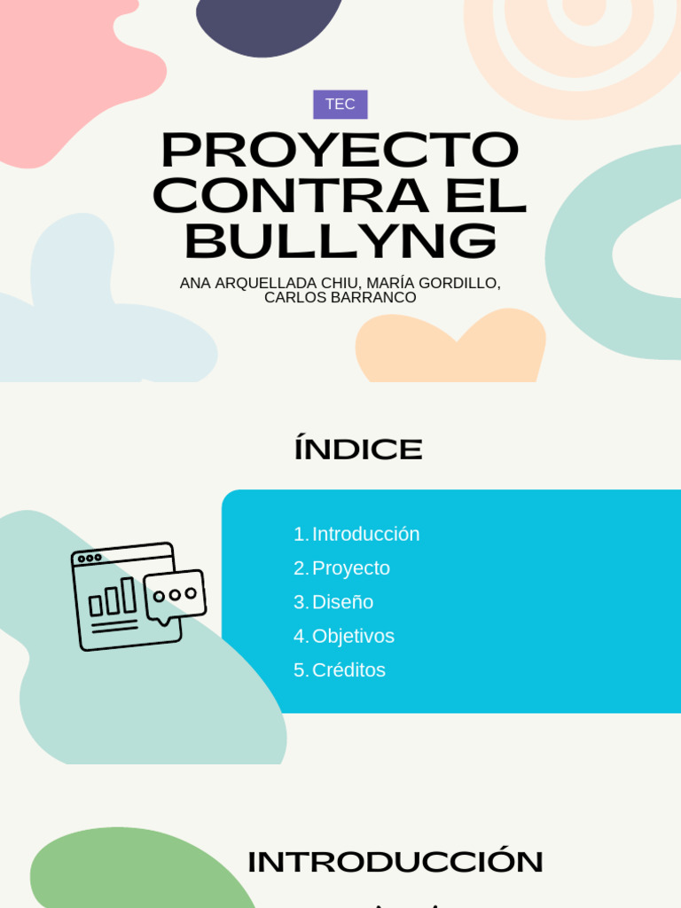 Proyecto Contra El Bullyng | PDF