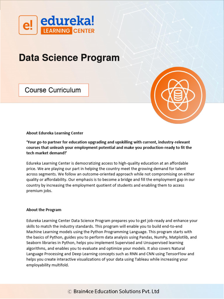 ELC Data Science Curriculum | PDF | Statistics | Machine Learning