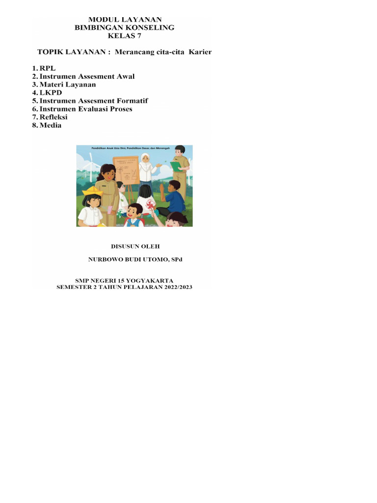 Modul BK Kelas 7 PMM | PDF