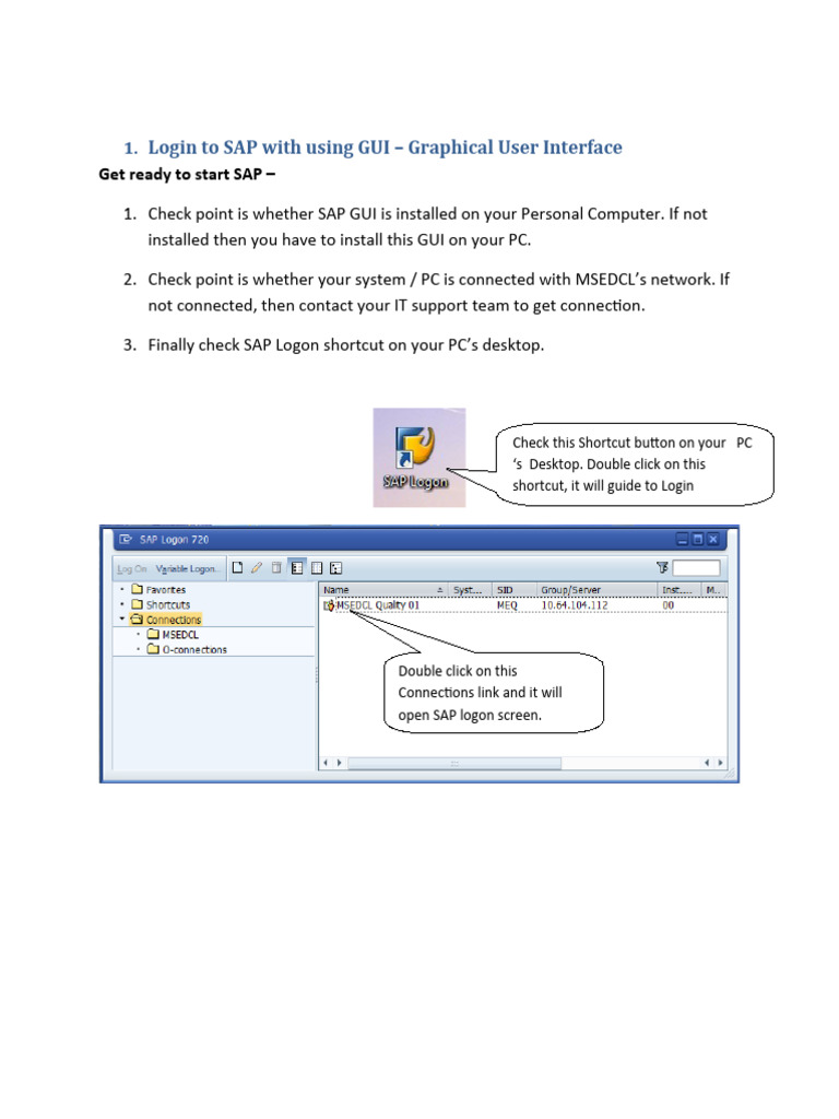 Sap Gui Icons Introduction | PDF