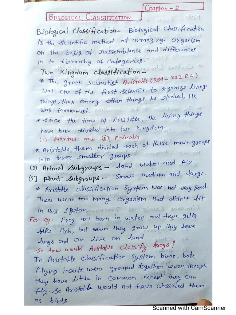 Class 11 Biology Note........ | PDF