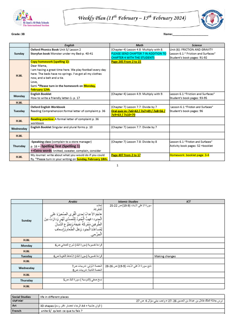 grade 3B-2 | PDF | Learning Methods | Written Communication