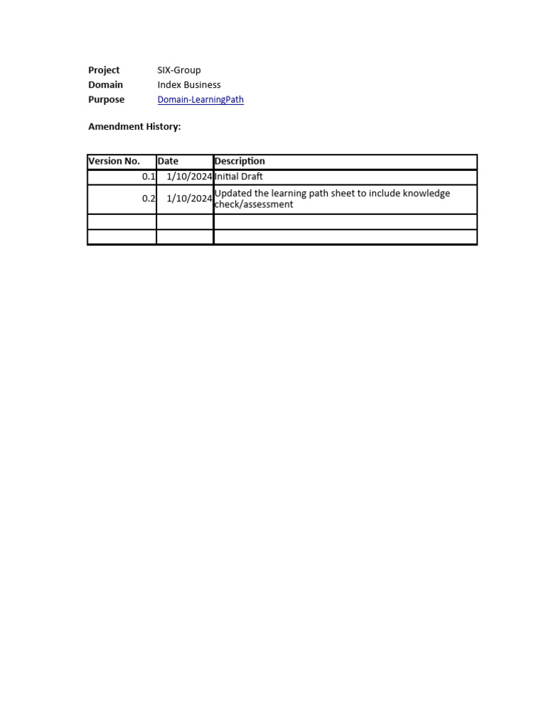 SIX Group Domain LearningPath v0.2(Draft) | PDF