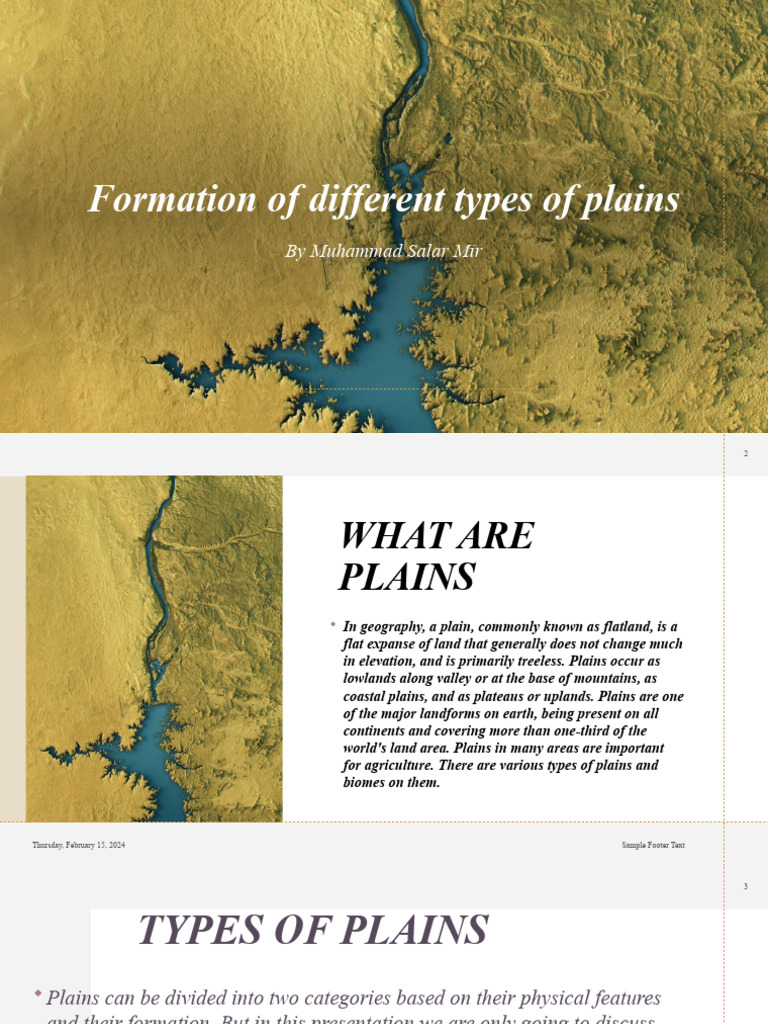 Plains | PDF | Erosion | Morphology