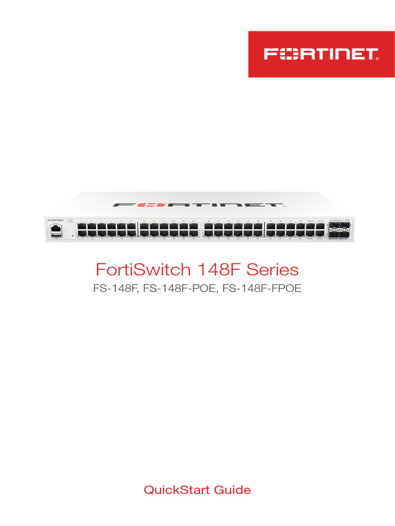 FortiSwitch 148F Series QSG | PDF | Command Line Interface | Usb