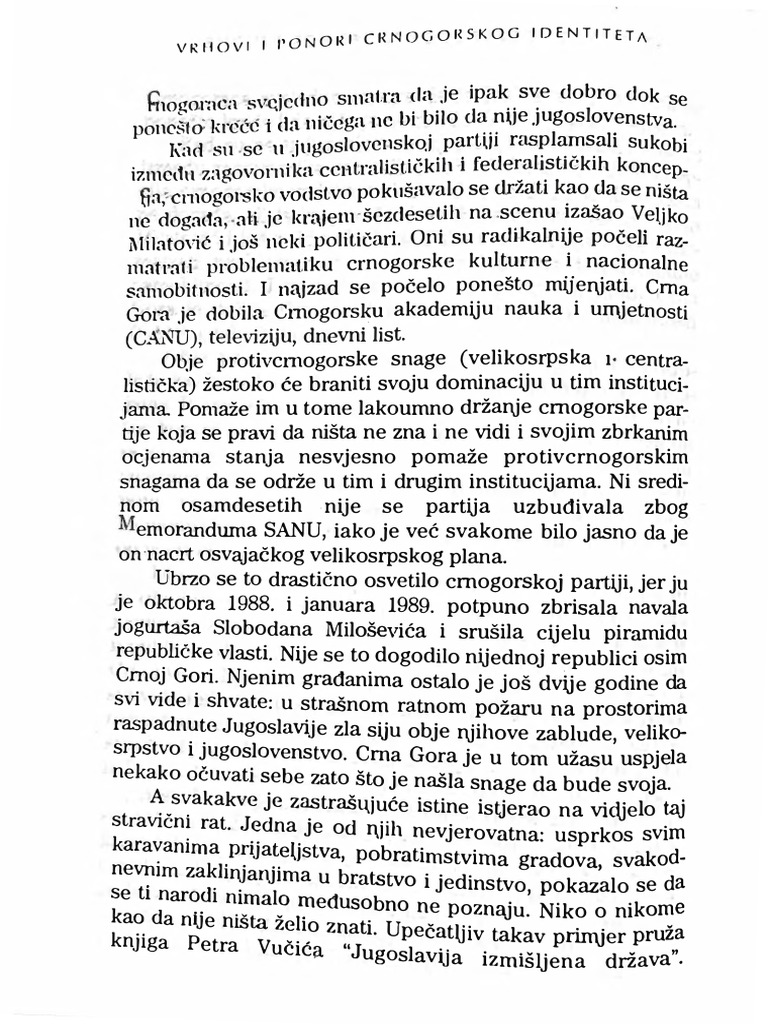 Pages From Kastratović Drago - Vrhovi I Ponori Crnogorskog Identiteta ...