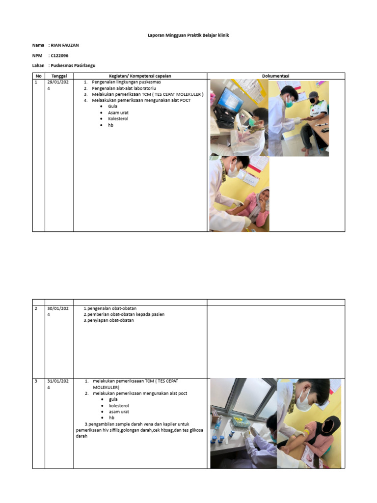 Laporan PBK Minggu Pertama-1 | PDF
