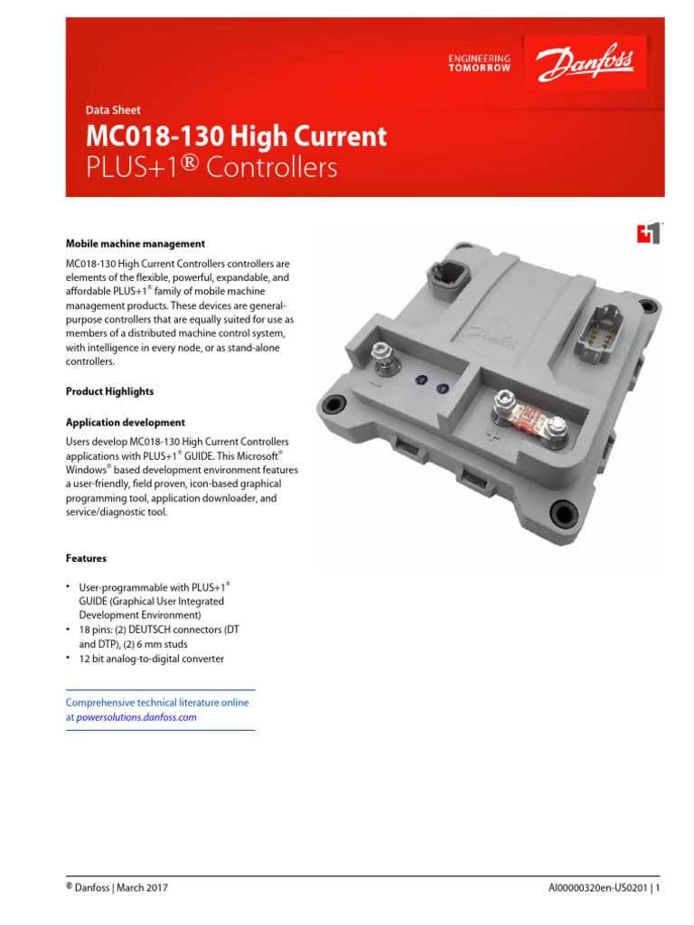 MC018-130 High Current Controller Data Sheet | PDF | Computer Science ...