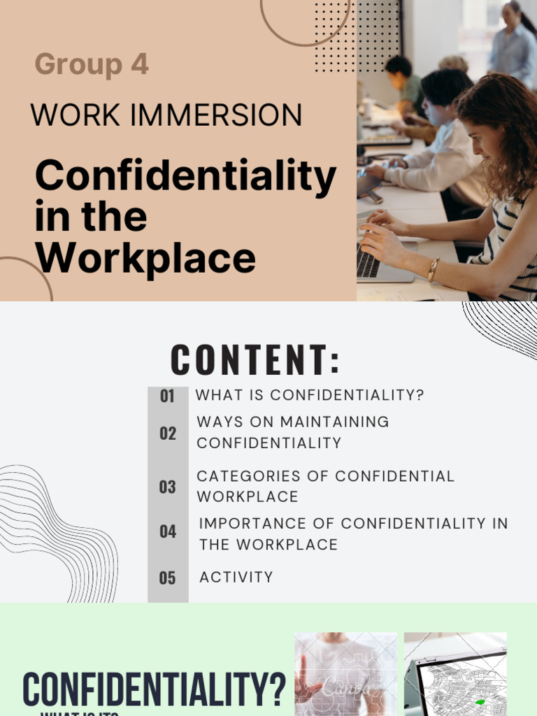 Work Immersion Presentation-Grp4 | PDF | Confidentiality | Computer File