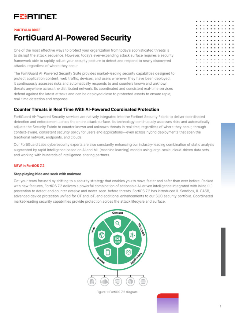 FortiGuard AI Security Suite Overview | PDF | Security | Computer Security