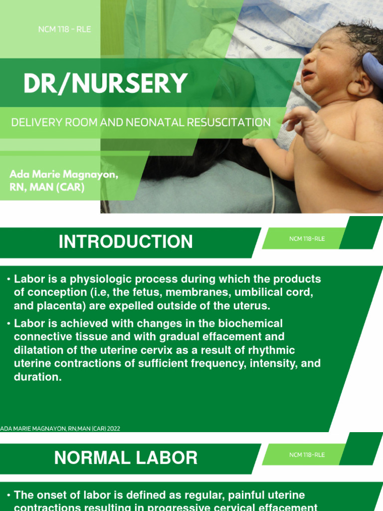NCM 109 DR and Nursery 2023 1 | PDF | Childbirth | Uterus