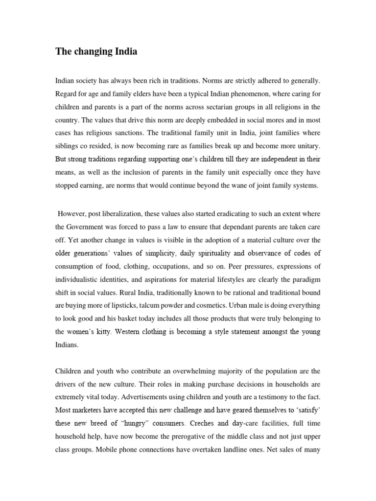 The Westernized India | PDF