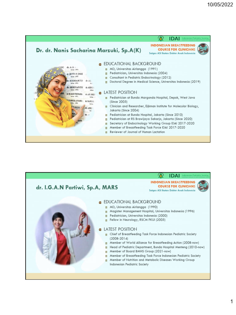 CV fasilitator IBFCC | PDF | Pediatrics | Doctor Of Medicine