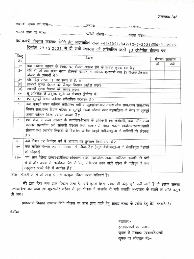 PM Ghoshna Patra | PDF