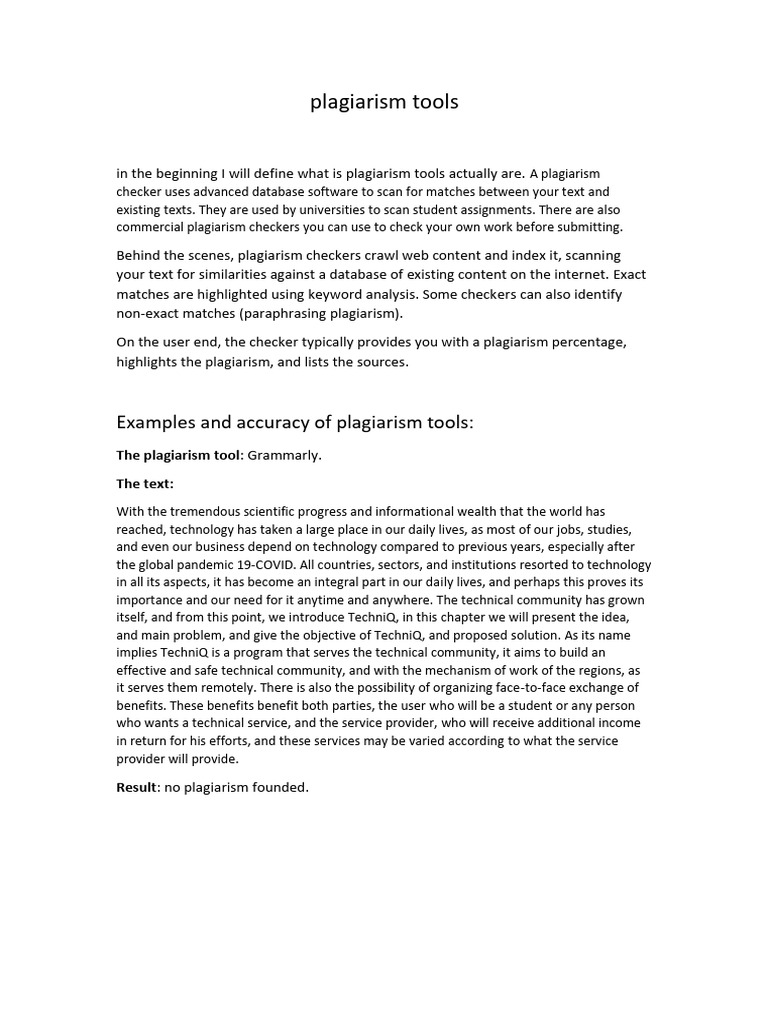 plagiarism tools | PDF | Plagiarism | Databases