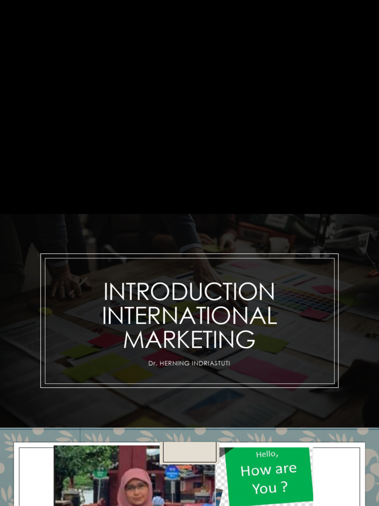 Introduction International Marketing 2023 | PDF | Economies | Business Introduction International Marketing 2023 | PDF | Economies | Business