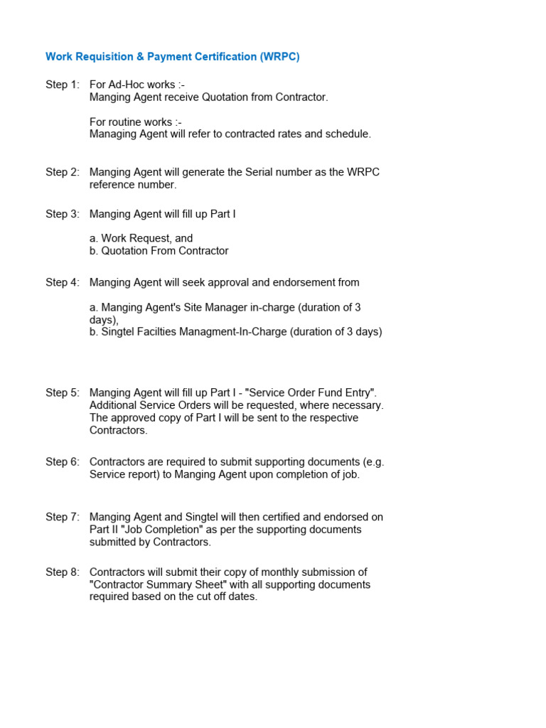 WRPC Template - Amk Co | PDF | Business