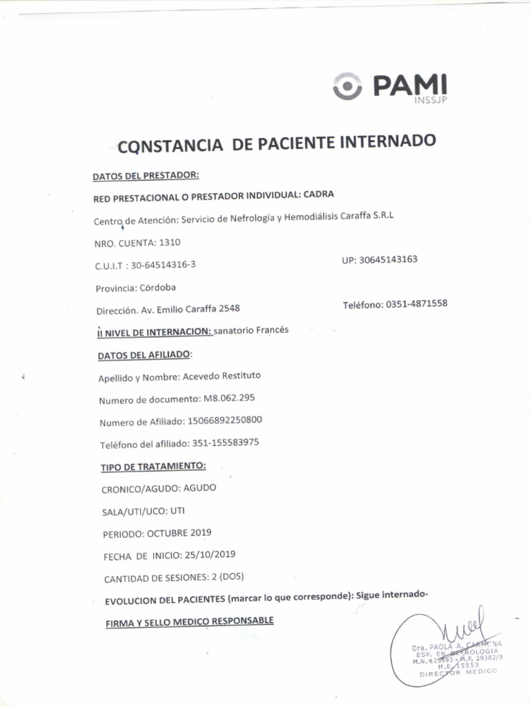 ACEVEDO RESTITUTO 1ra INTER | PDF