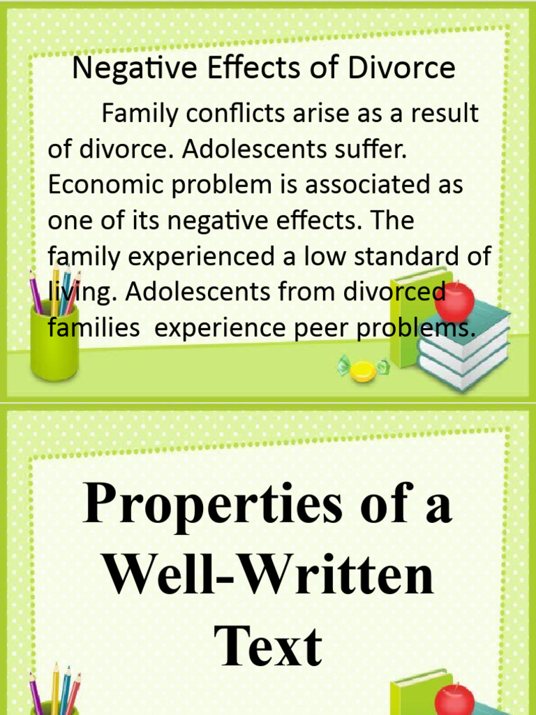 Negative Impacts of Divorce on Families | PDF | Sky | Sunset