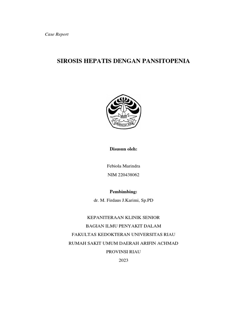 Sirosis Hepatis Febiola Marindra | PDF