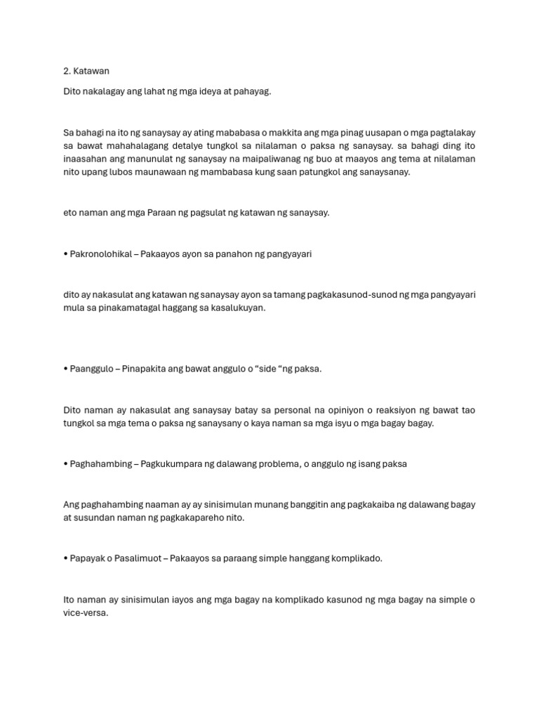 Panitikan Report | PDF