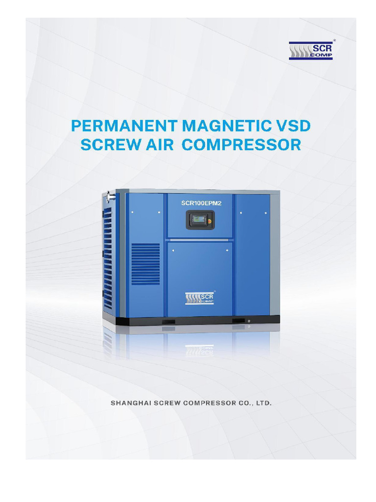 Techincal Data Sheet For Compressor Scr20epm-8 and 100epm2-8 | PDF | Electric Motor | Power Supply