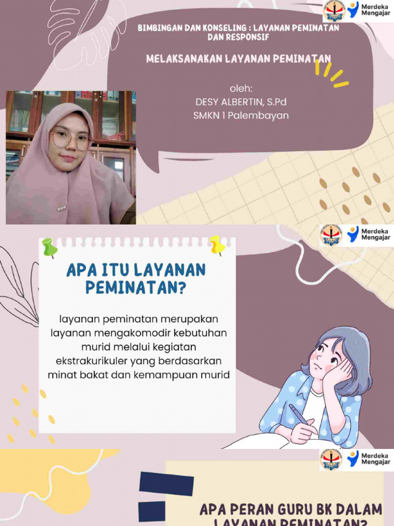 Aksi Nyata Bimbingan Dan Konseling Layanan Peminatan Dan Responsif Melaksanakan Layanan ...