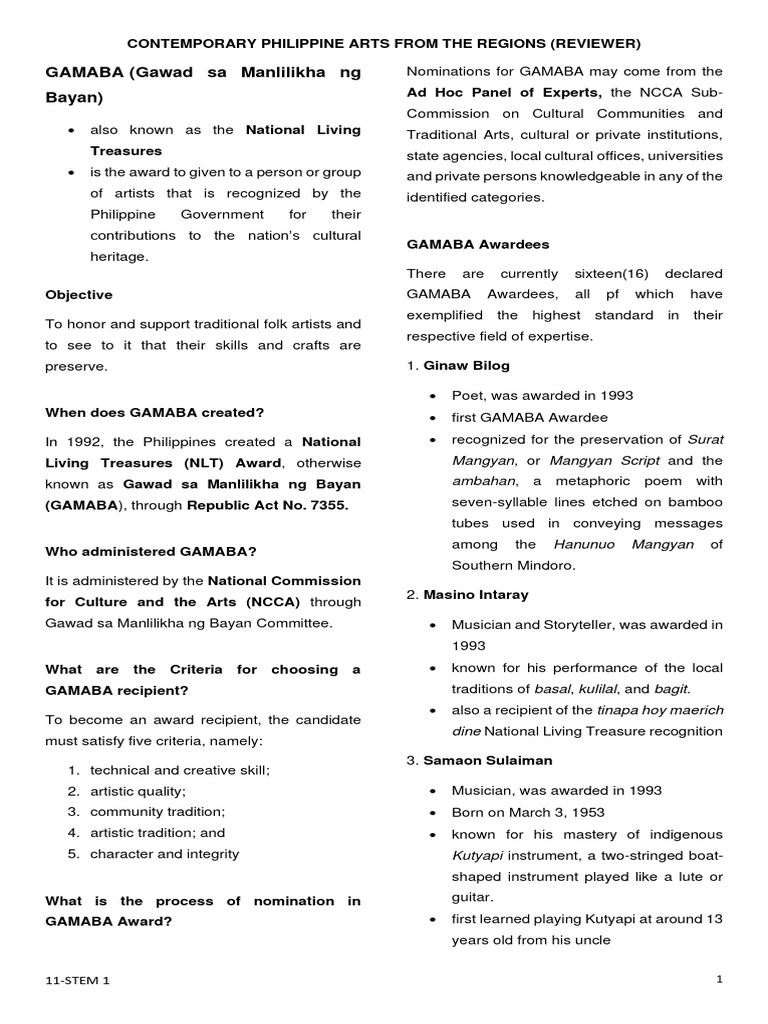 CPAR Reviewer | PDF | Collage | Computer Graphics