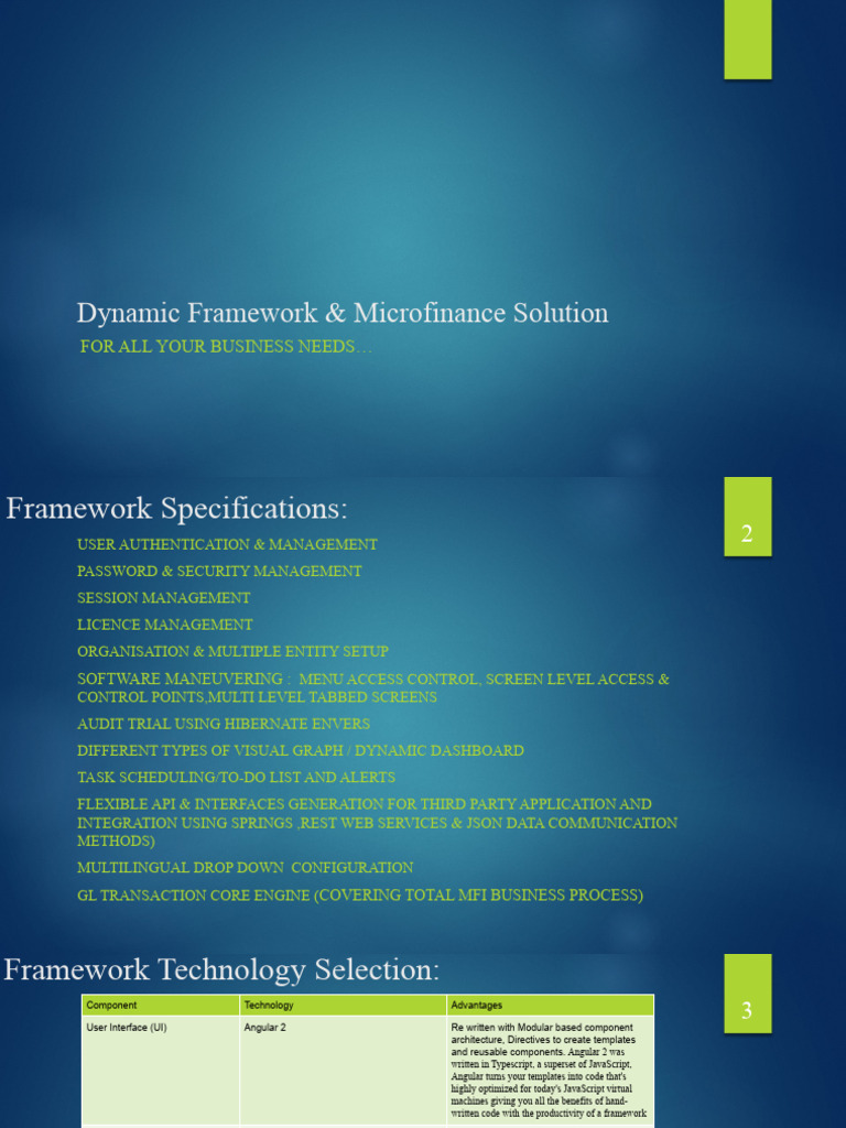 MFI Framework Plan 1.2 | PDF | Spring Framework | Computing
