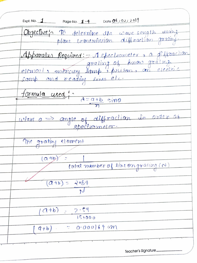 Physics 1-4 Practical | PDF