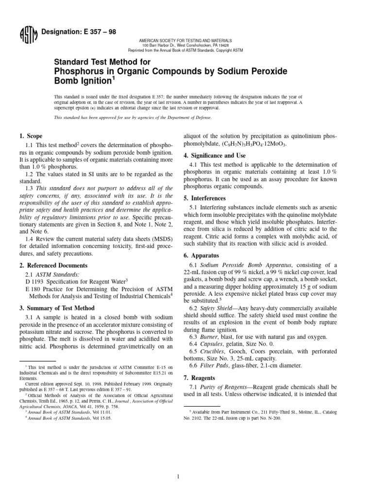 E357 | PDF | Nitric Acid | Water