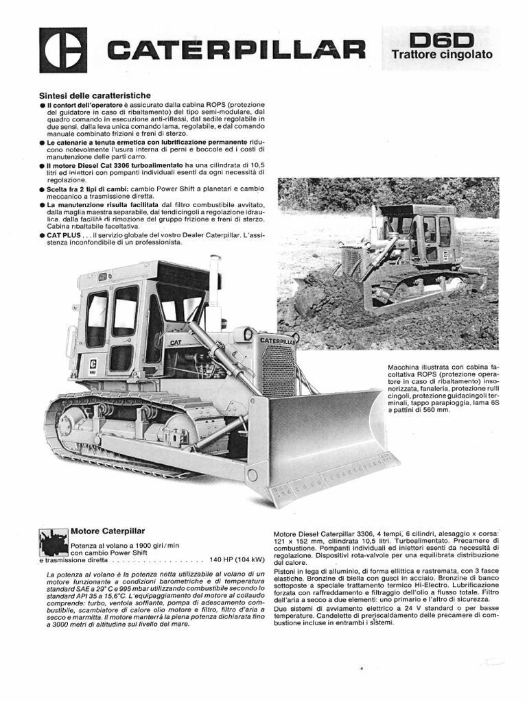 CAT D6D Depliant | PDF