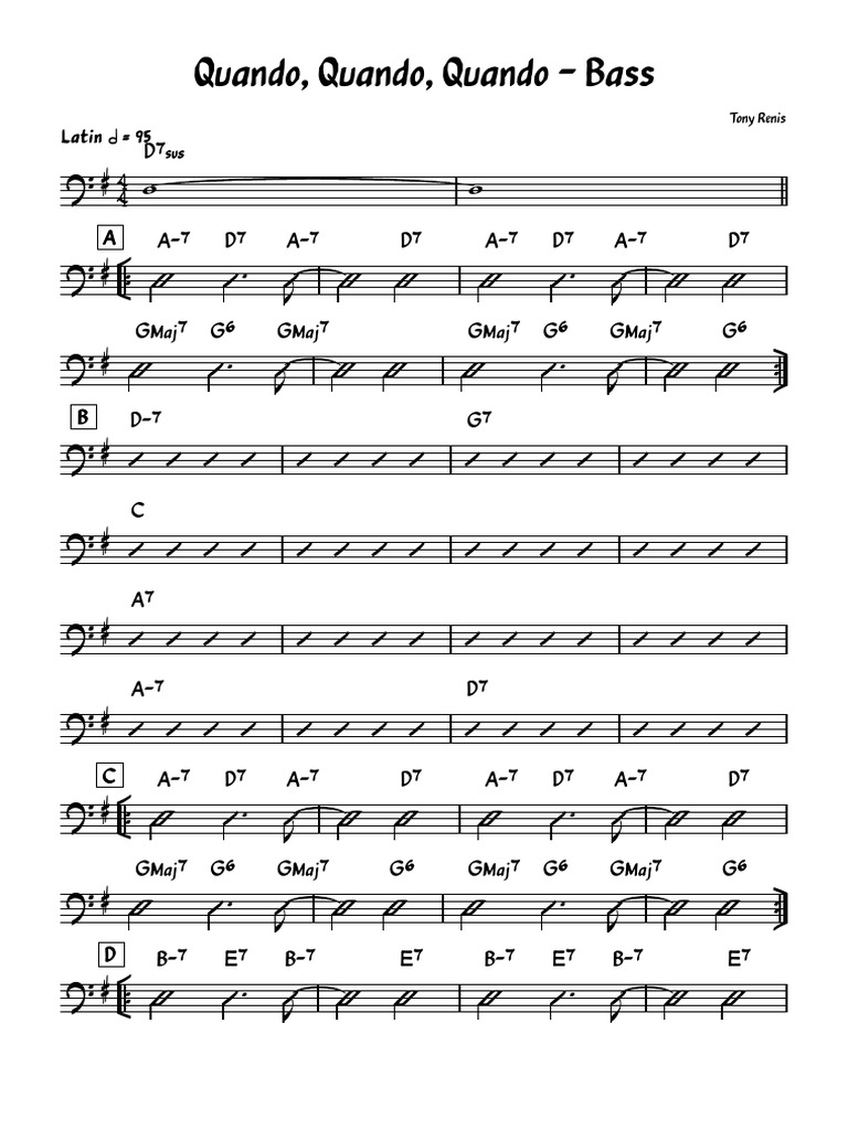 Quando, Quando, Quando - Bass | PDF